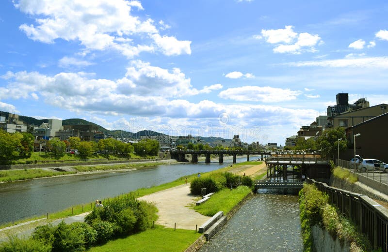 Riverside stock image. Image of lakefront, natural, clouds - 45333397