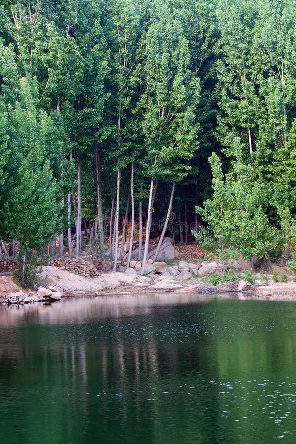 Lakeside landscapes stock image. Image of clear, lakeside - 34897489