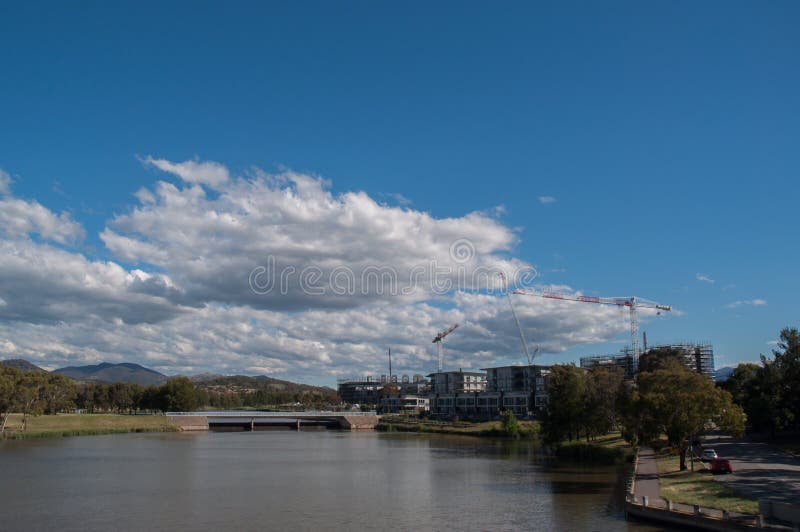 Lakeside Town stock photo. Image of view, cloud, outdoor - 82964442