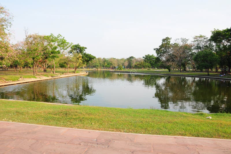 Lakeside View stock image. Image of island, landscape - 32505559