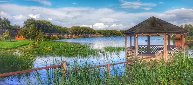 Lakeside view stock image. Image of view, looking, lakeside - 125020535