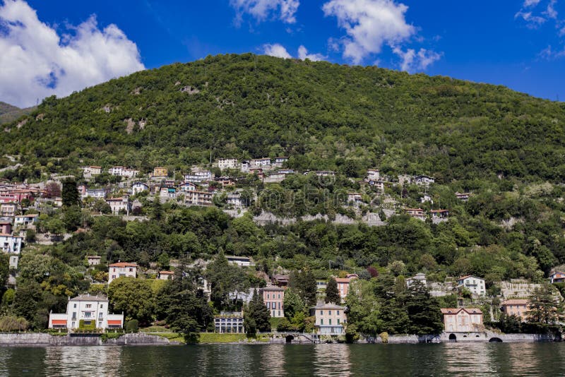 Moltrasio on Lake Como in Italy Stock Image - Image of mountain ...