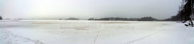 Lakeside in winter stock photo. Image of water, river - 92248860