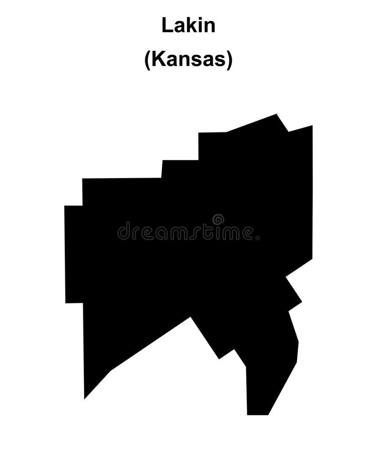 Lakin Outline Map Stock Illustrations – 1 Lakin Outline Map Stock ...