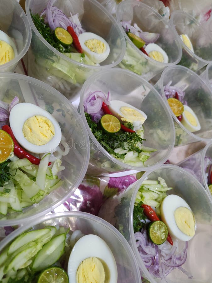 Laksa Utara, Perlis stock photo. Image of salad, perlis - 276133280