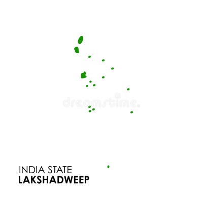 Lakshadweep Map of Indian State. Lakshadweep Map Vector Illustration ...