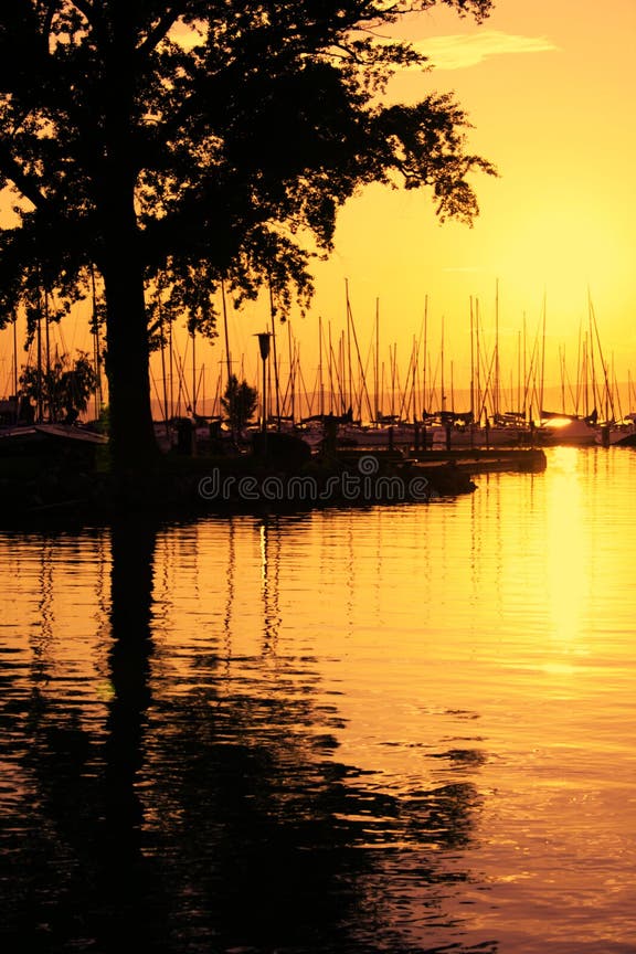 Lakside stock photo. Image of evening, bohemia, boating - 5605448