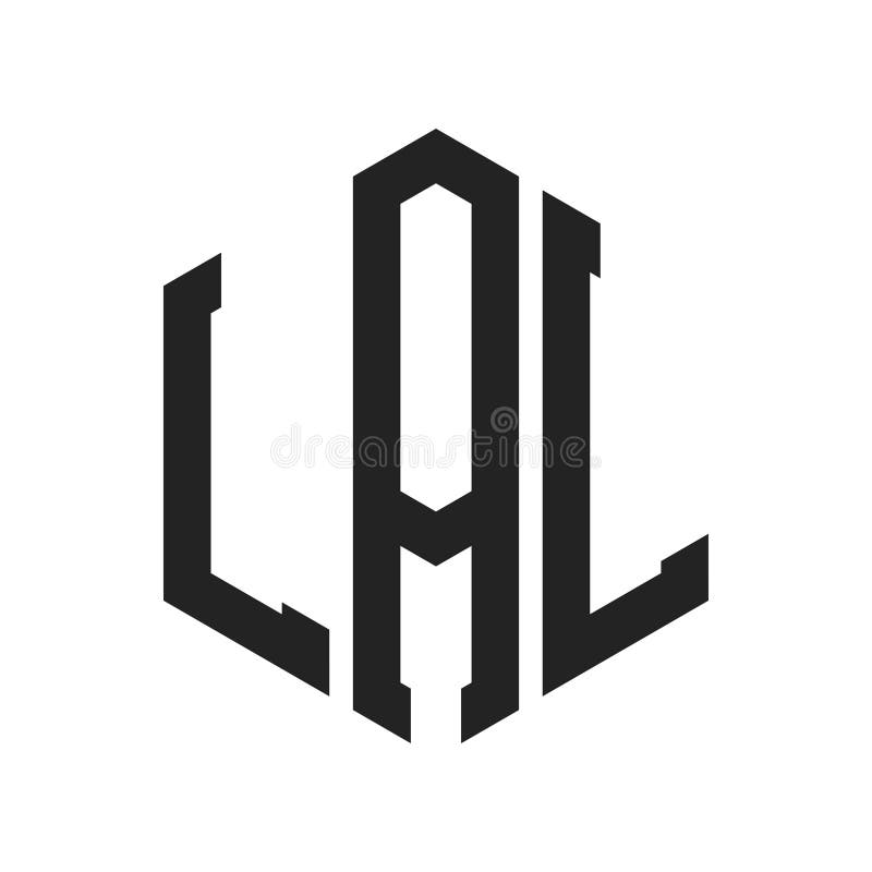 LAL Logo Design. Initial Letter LAL Monogram Logo Using Hexagon Shape ...