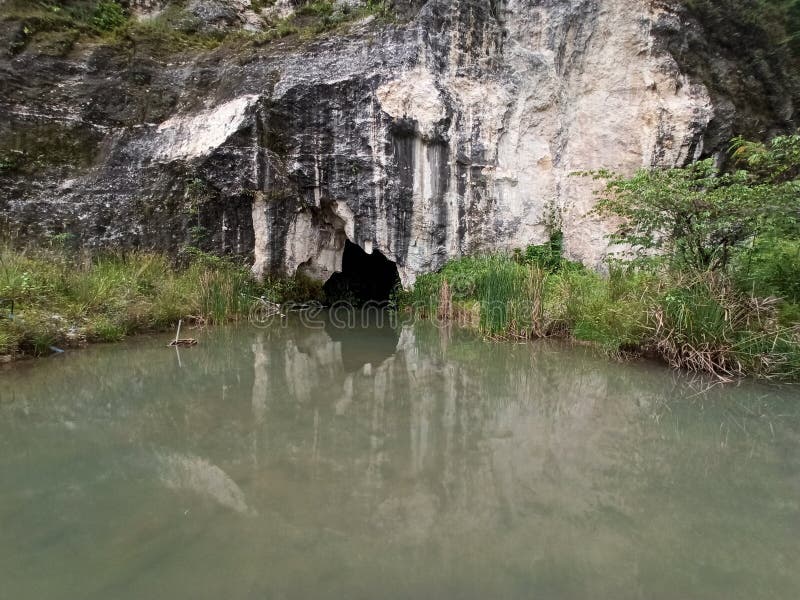 Lalay Cave Photographed from a Landscape Angle Stock Image - Image of ...