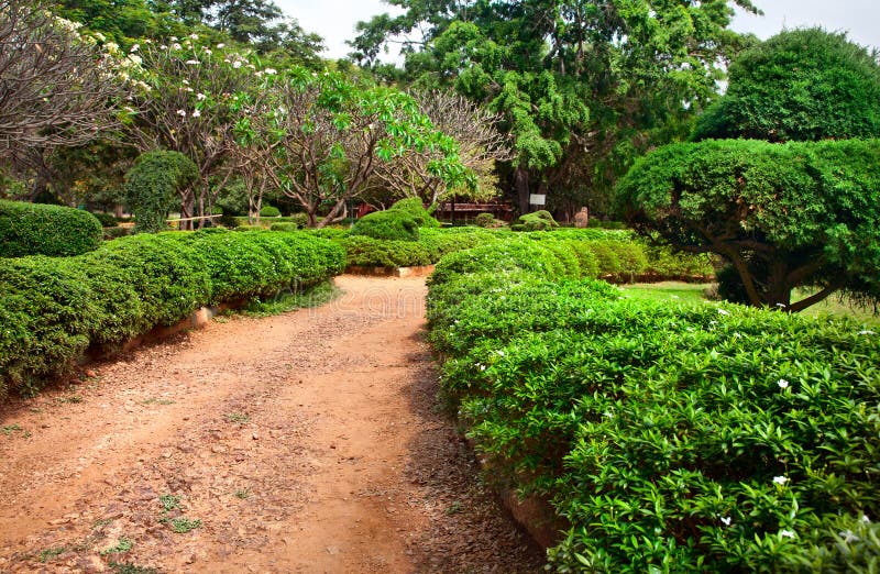 Lalbagh Botanical Garden in Bangalore Stock Photo - Image of park ...