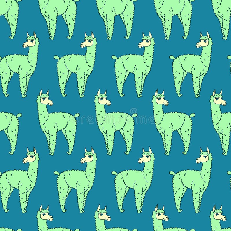 092 lama pattern 01 stock illustration. Illustration of mammal - 58513352