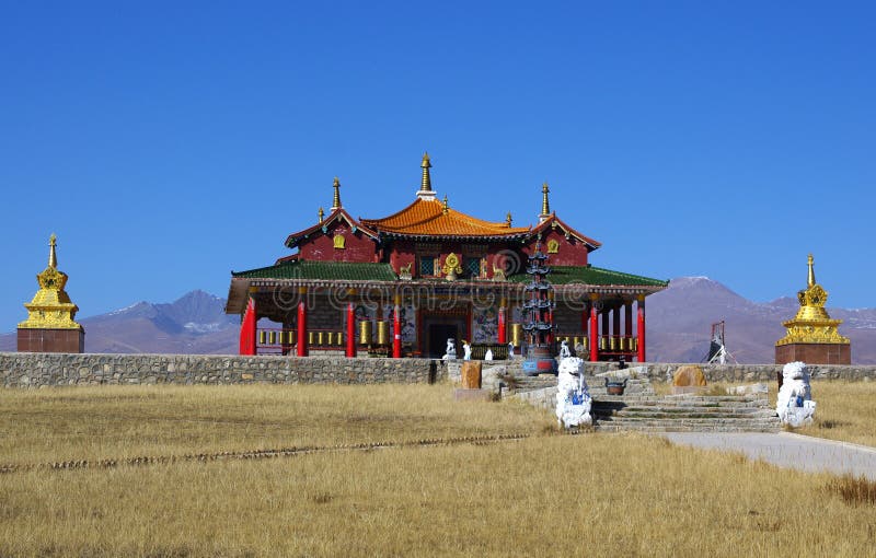 The lama temple stock photo. Image of pagoda, lama, tibetan - 61217426