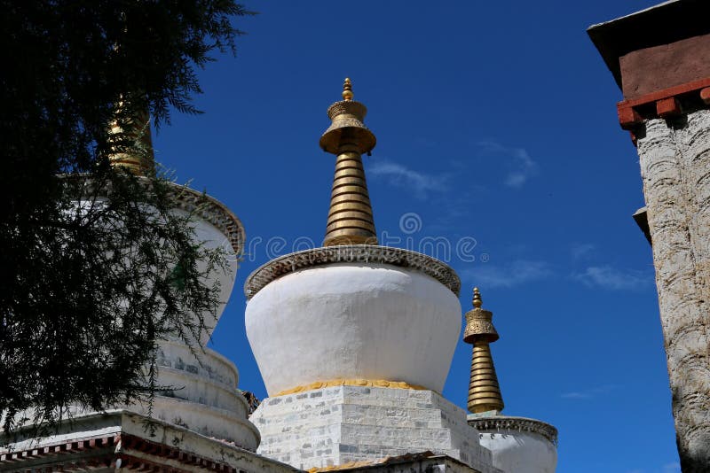 Lama temple in Tibet stock image. Image of flower, himalaya - 76459691