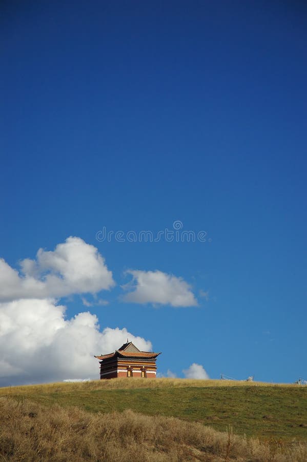 A lamaism temple of tibet stock photo. Image of altitude - 4567432
