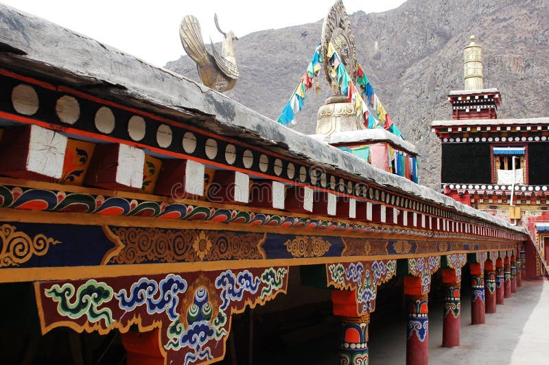 Lamasery stock photo. Image of tibetan, colorful, architectural - 12664536