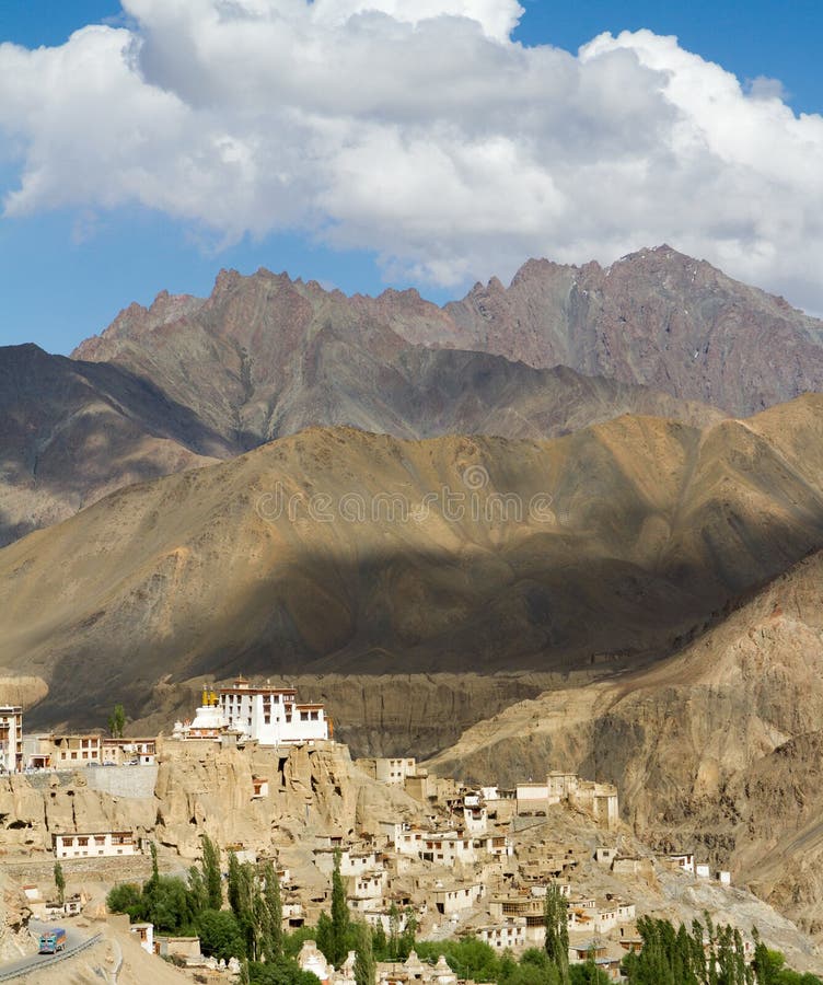 Lamayuru Monastery Panorama at Himalayas Stock Photo - Image of ...