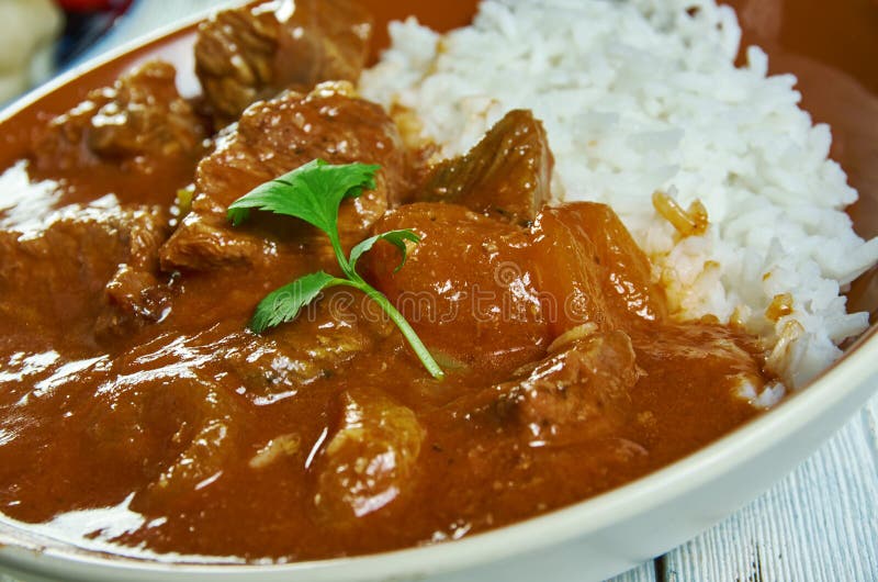 Lamb and Apricot Cape Malay Curry Stock Image - Image of africa, meal ...