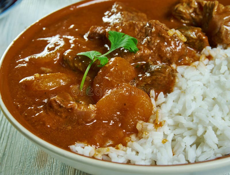 Lamb and Apricot Cape Malay Curry Stock Image - Image of dish, south ...