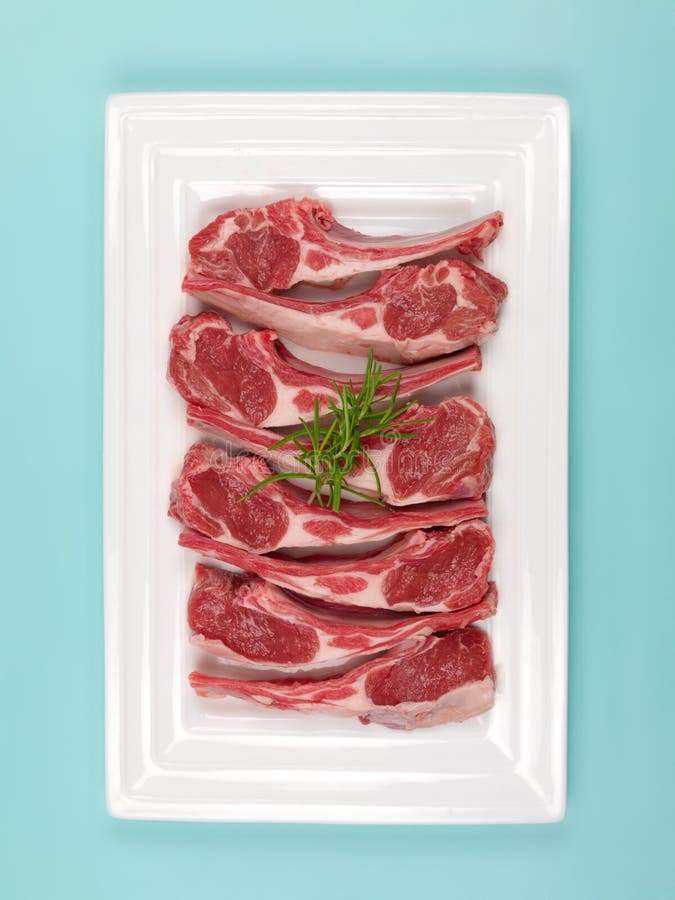 Lamb Chop Meat Tray stock photo. Image of pack, chop - 13634978