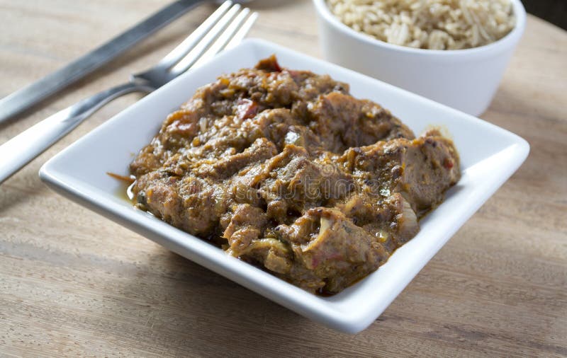 Lamb Curry & Rice stock image. Image of dinner, masala - 21554899