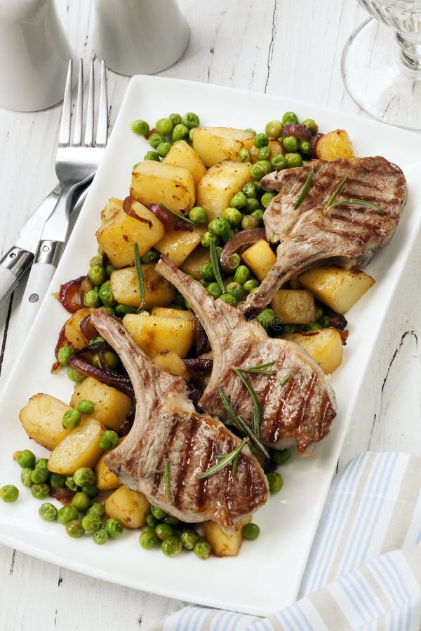 Lamb cutlets stock image. Image of gourmet, grilled, herb - 4281191