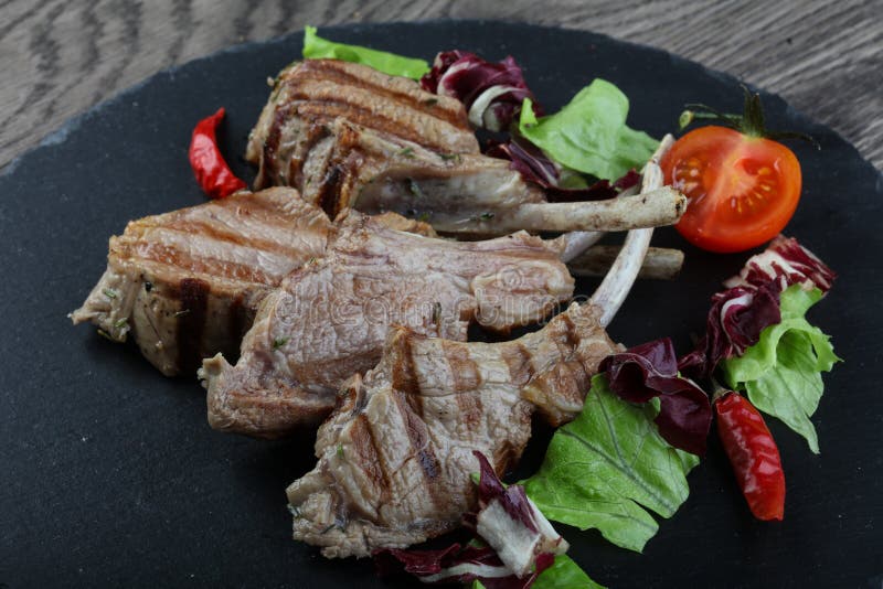 Lamb Frenched Rack stock photo. Image of dinner, delicious - 111761712