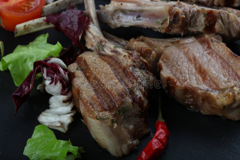 Lamb Frenched Rack stock photo. Image of dinner, delicious - 111781580