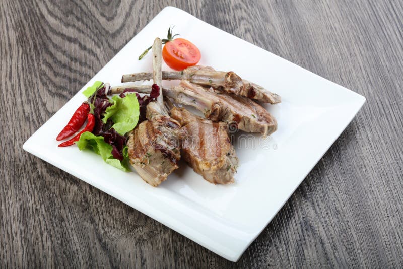 Lamb Frenched rack stock image. Image of rack, lamb - 111784959