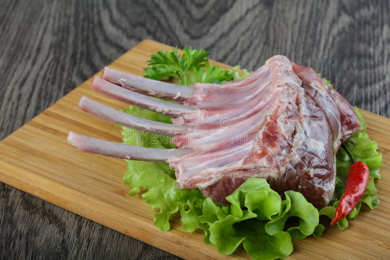 Lamb Frenched Rack stock image. Image of food, cutlets - 111786631