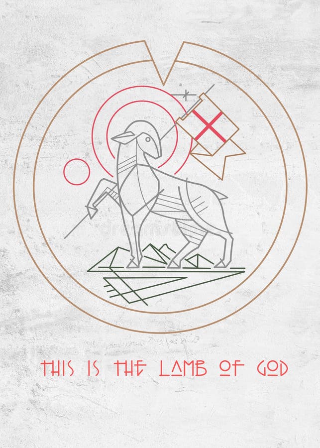 Lamb Of God Symbol Illustration Stock Illustration - Illustration of ...
