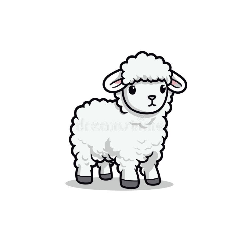 Lamb Hand Drawn Illustration Lamb Vector Doodle Style Cartoon Illustration Stock Vector
