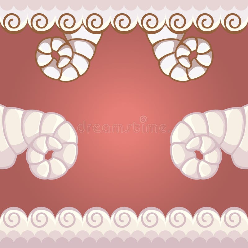 Lamb horns and laces stock vector. Illustration of christmas - 46970079