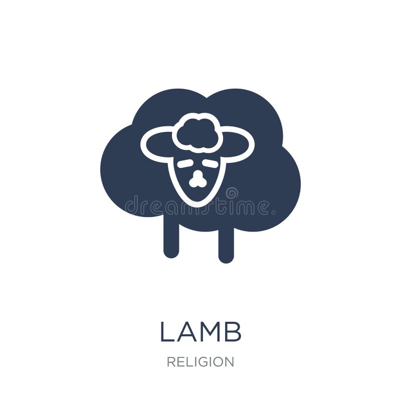 Lamb Icon. Trendy Modern Flat Linear Vector Lamb Icon on White B Stock ...