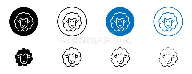 Lamb icon vector stock vector. Illustration of mutton - 348077973