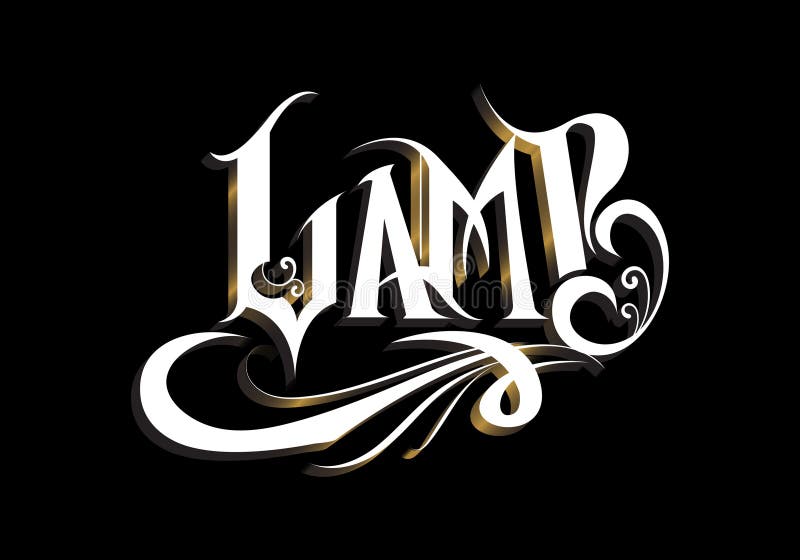 LAMB Lettering Custom Template Design Stock Illustration - Illustration ...