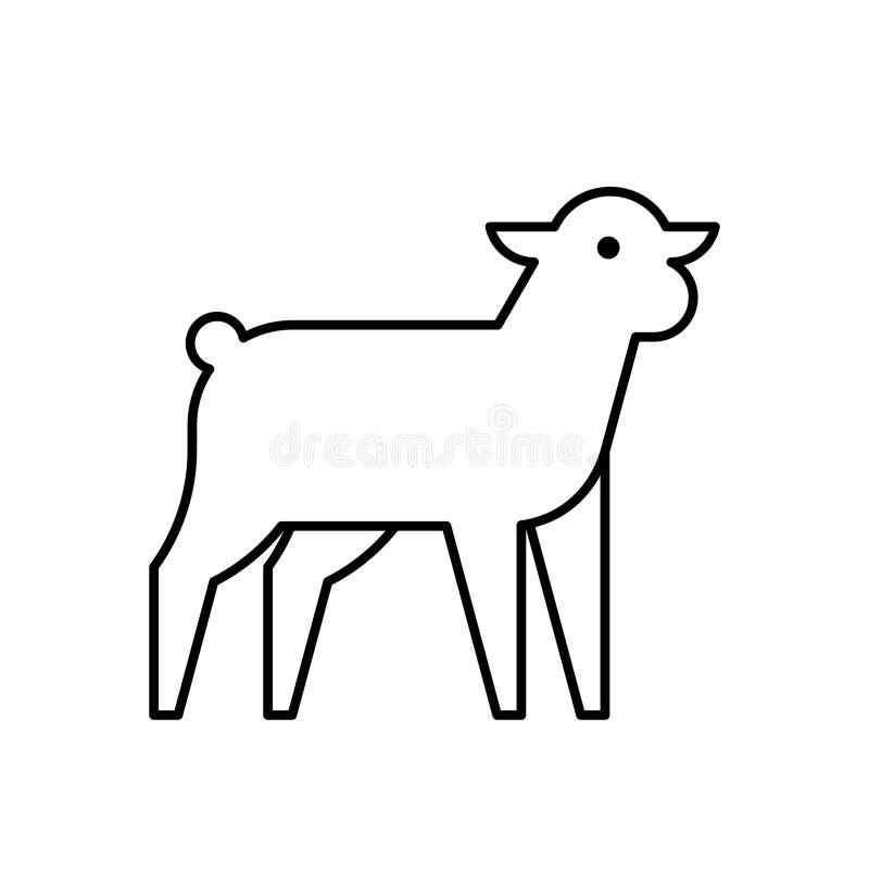 Lamb Logo stock vector. Illustration of elements, operation - 260041336