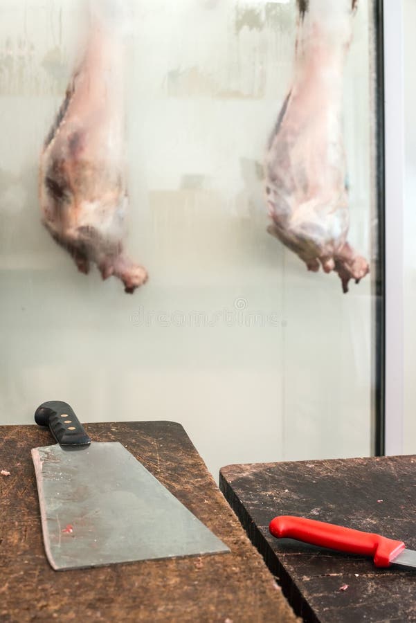 Lamb meat in shop stock photo. Image of butcher, supermarket - 137931454