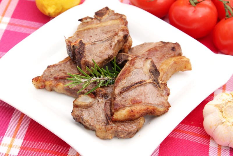 Lamb meat stock image. Image of buffet, food, rosemary - 67903171