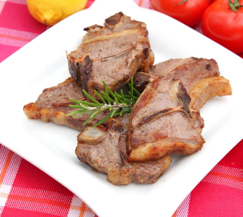 Lamb meat stock image. Image of herbs, steak, buffet - 62888885