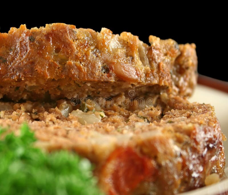 Lamb Meatloaf Sliced stock image. Image of cooked, herbs - 6473365