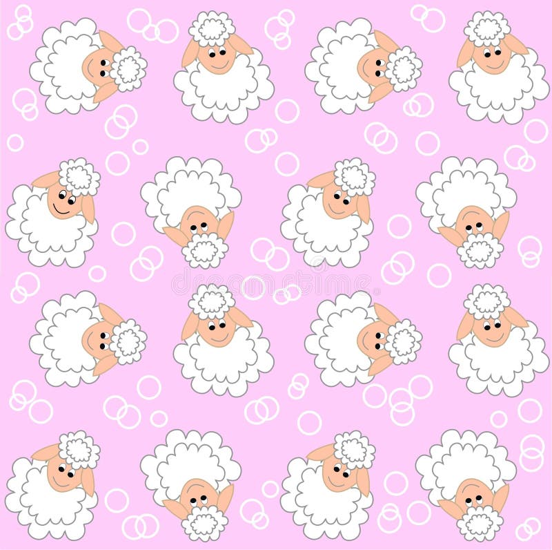 Lamb pattern seamless stock vector. Illustration of bubble - 14935894