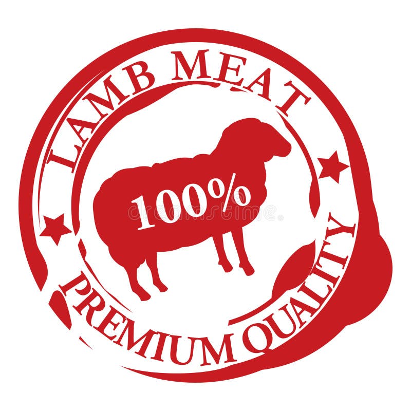 Halal Product Seal with Lamb Stock Vector - Illustration of lamb, icon ...