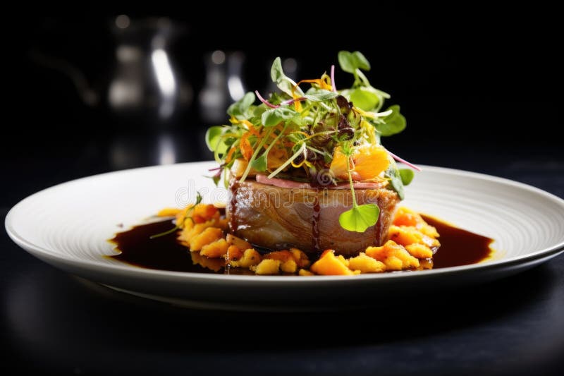 Lamb Shoulder Dish Presented by a Chef Stock Photo - Image of culinary ...