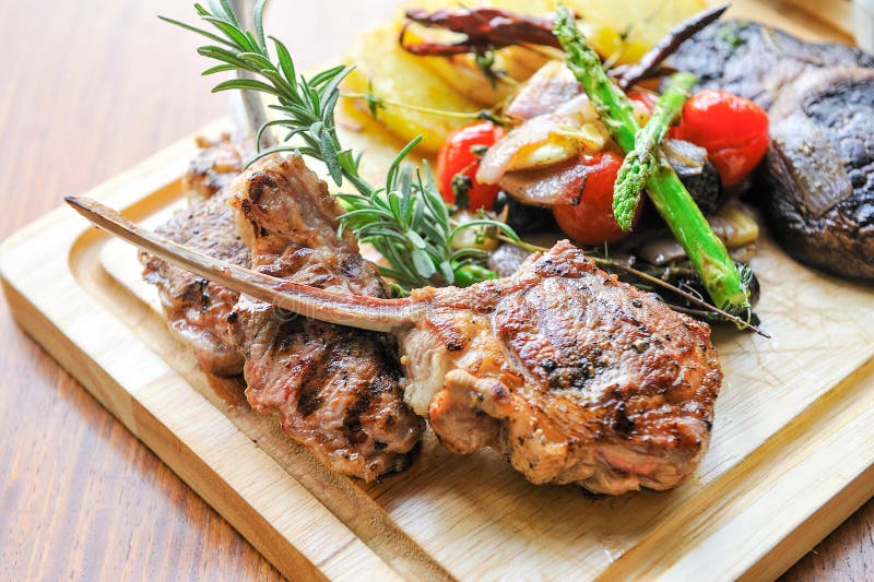 Lamb steak stock image. Image of roasted, restaurant - 101812637