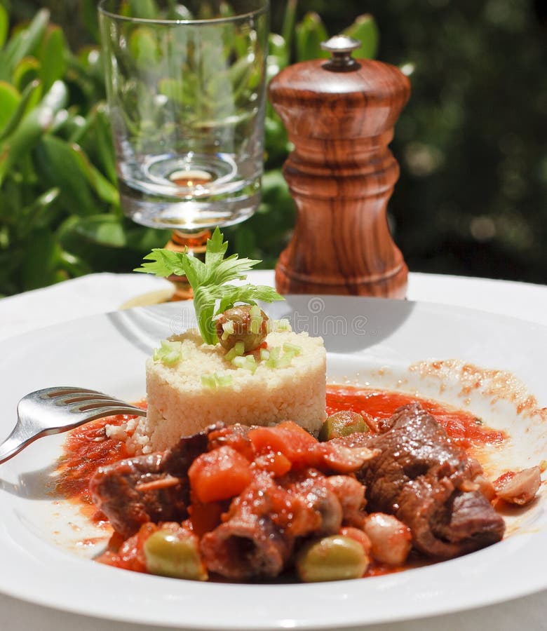 Lamb stew with rice stock photo. Image of lunch, diner - 15767190