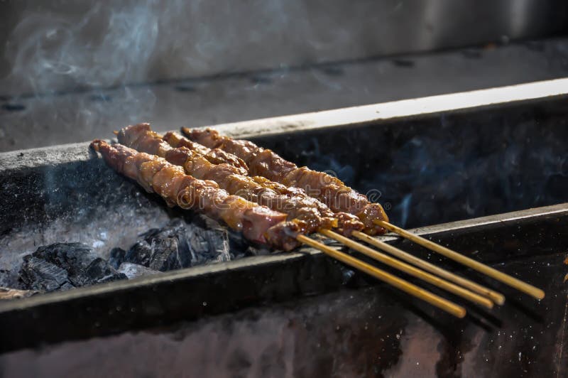 Lamb on a stick stock image. Image of lamb, traditional - 57722189