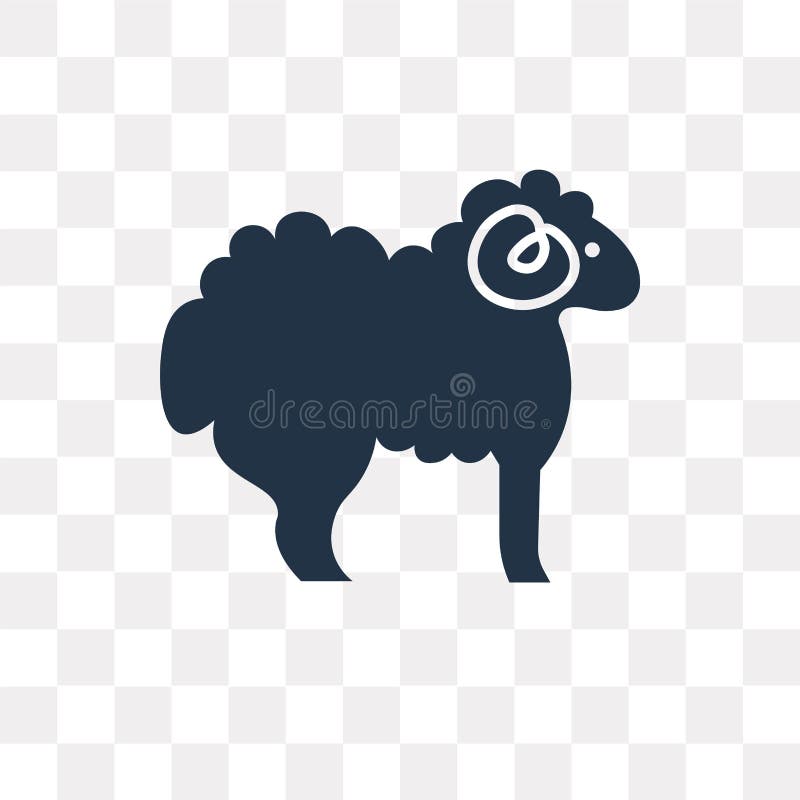 Sheep Vector Icon Isolated on Transparent Background, Sheep Tra Stock ...
