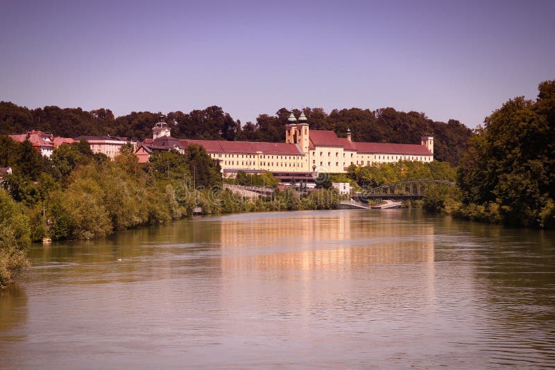 Austria - Lambach abbey stock image. Image of upper, lambach - 25767801