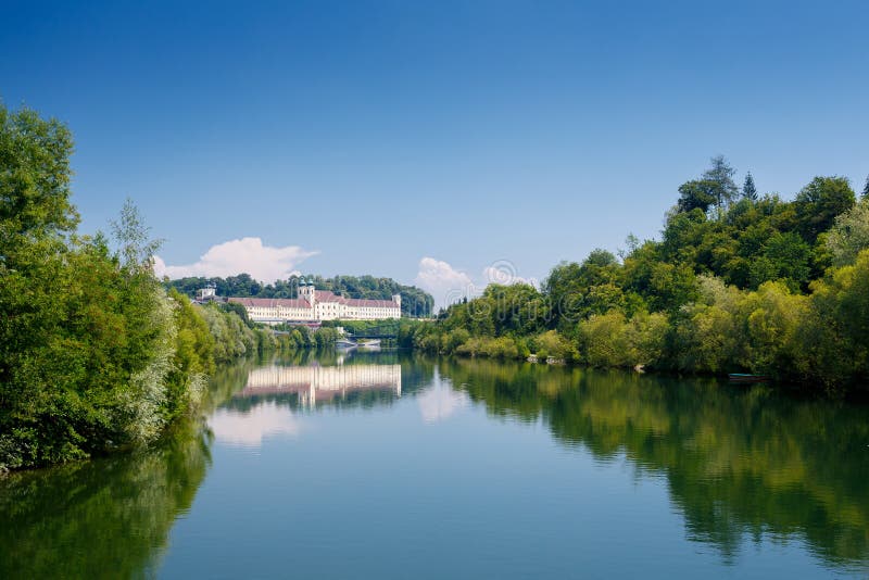 Austria - Lambach abbey stock image. Image of upper, lambach - 25767801