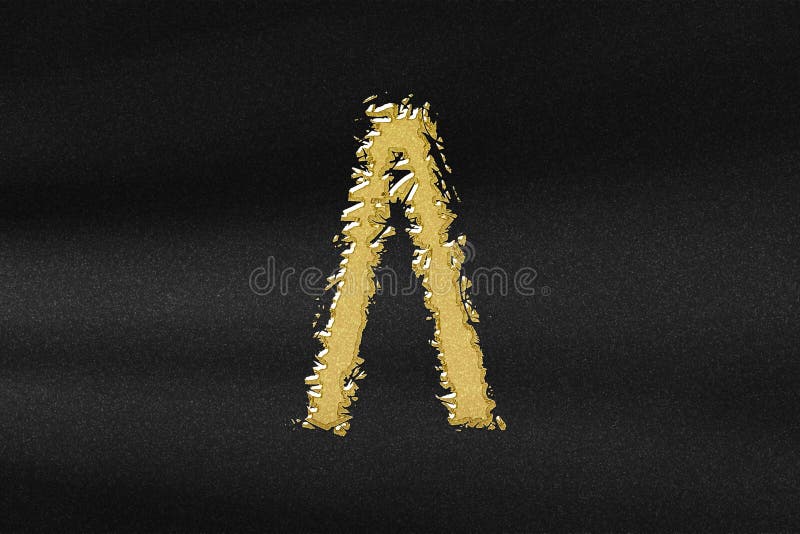 Lambda Sign. Lambda Letter, Greek Alphabet Symbol Stock Illustration ...
